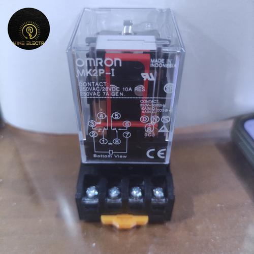 Jual Relay Omron MK2P-I Coil 8 Pin Kaki 220V 24DC 12VDC Socket PF083A-E - Jakarta Barat ...