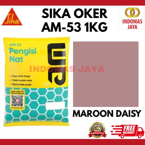 Jual Sika Oker Nat Keramik AM 53 Pengisi Nat Tile Grout Semen Maroon ...