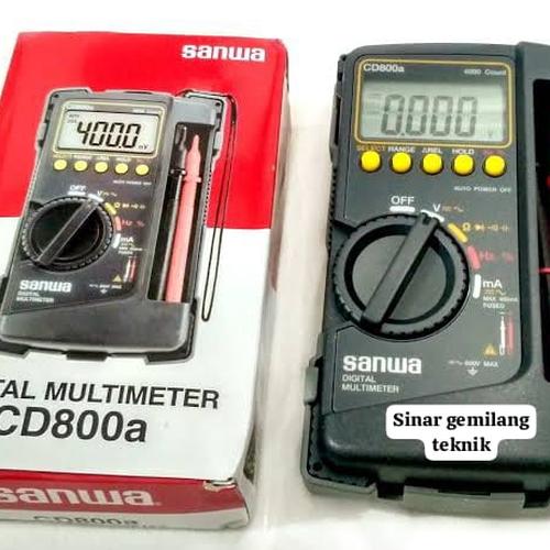 Jual MULTI METER SANWA MULTI TESTER SANWA DIGITAL CD800A ORIGINAL SANWA ...
