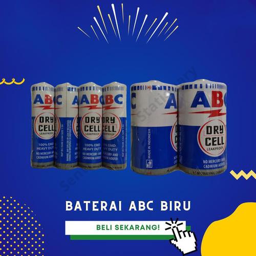 Jual Baterai ABC Biru Dry Cell AA & Ukuran Besar - Kota Surabaya ...