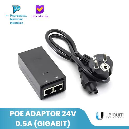 Jual UBIQUITI Adaptor POE 24V 0,5A Gigabit , POE-24-12W-G - Jakarta ...