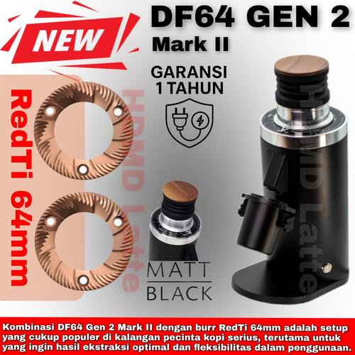Jual Espresso Coffee Grinder DF64 Titanium Burr Italian - Garansi 1 ...