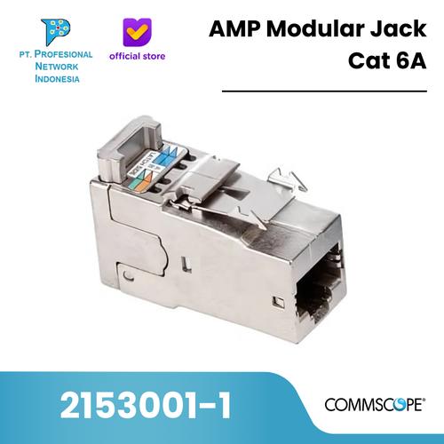 Jual AMP Modular Jack Cat6A / Cat.6A SL Commscope 2153001-1 - Jakarta ...