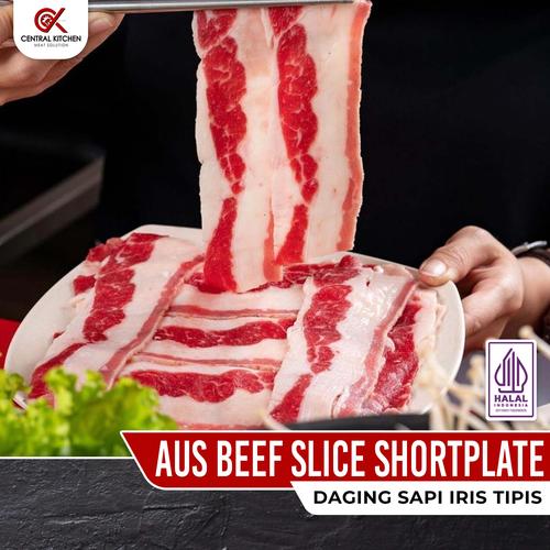 Jual Shortplate AUS Sliced Slice Beef / Sukiyaki Yakiniku Shabu - 1kg ...