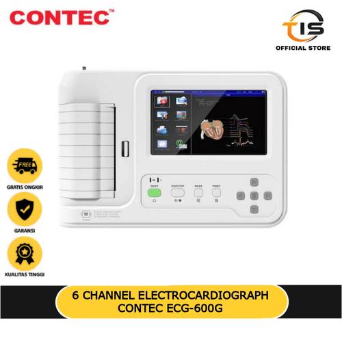 Jual CONTEC ECG 600G Electrocardiograph Thermal Printing 6 Channel ECG ...