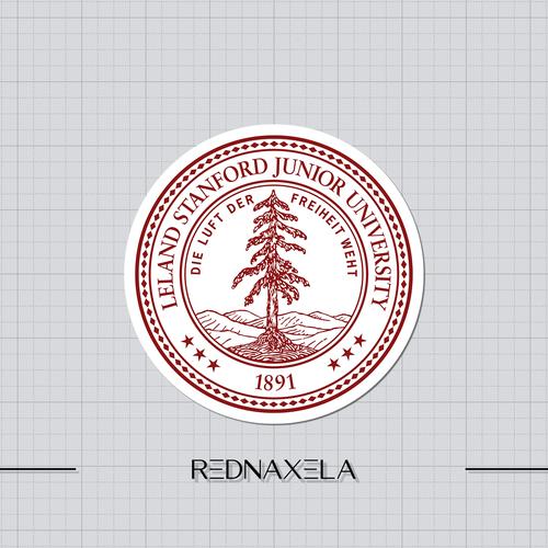 Jual Stiker Vinyl Stanford University Seal Logo Outdoor Waterproof ...