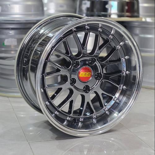 Jual velg mobil ring 16 BBS LM BLACK CROME LIP POLISH velg r16 pcd 5x114,3 Innova zenix civic ...