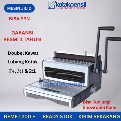 Jual Mesin Jilid / Binding Kawat Double GEMET 200 F (F4) - Garansi ...