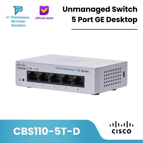 Promo Cisco Business CBS110-5T-D Unmanaged Switch 5 Port GE Desktop ...