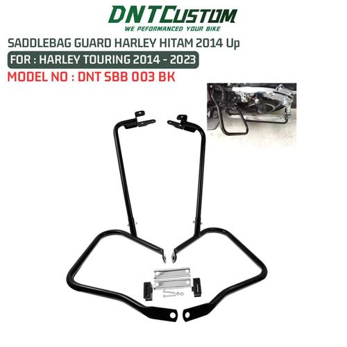 Jual SADDLEBAG GUARD HARLEY TOURING 2014-2023 DNT SBB 003 BK FULL BLACK ...