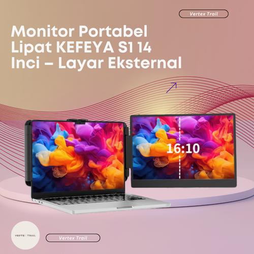 Jual Monitor Portabel Lipat KEFEYA S1 14 Inci – Layar Eksternal Laptop ...