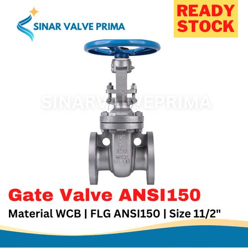 Jual Gate Valve WCB Flange ANSI 150 11/2" inch - Gate Valve ANSI 150 ...