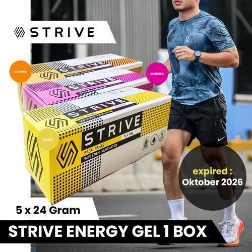 Promo Strive Energy Gel 5 pcs 1 box strive gel / suplemen olahraga - mangga / 5 pcs - Jakarta ...