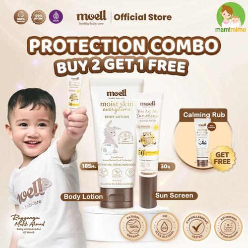 Jual Moell SunScreen Anak dan Bayi SPF 50 PA ++++ UV Shield Baby ...