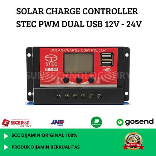 Jual SOLAR CHARGE CONTROLLER STEC | SCC PWM 20A DUAL USB 12 - 24V - Jakarta Utara ...