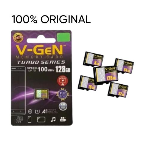 Jual Micro SD V-GEN Memori Card Vgen Turbo Series Class 10 Speed 100 MB ...