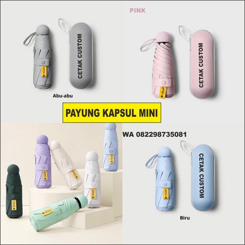Jual Sablon Payung Mini Kapsul Custom Payung Lipat Mini Anti UV Payung ...