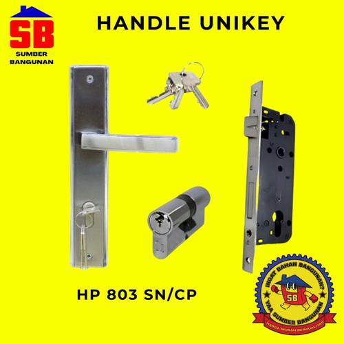 Jual UNIKEY HANDLE SET ECO SERIES HP 803 ECO SN/CP HANDLE PINTU UNIKEY ...
