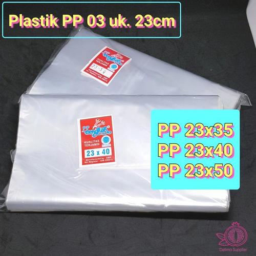 Jual Plastik PP 03 Bening Transparan ukuran 23cm (500gram) - Kota Bandung - Toko Delima Plastik ...