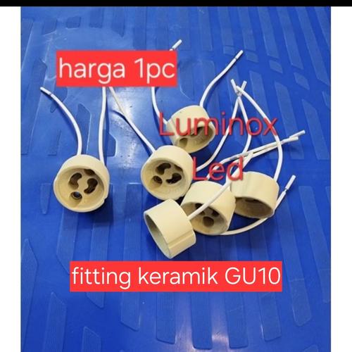 Jual fitting lampu gu10 fiting halogen GU.10 holder fitting gu 10 ...
