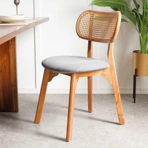 Jual kursi cafe kayu jati kombinasi rotan | kursi cafe rotan - mentah ...