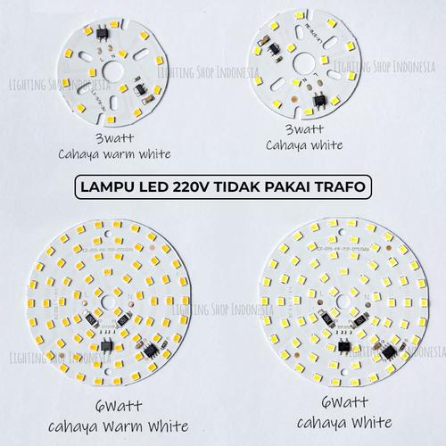 Jual Lampu led 3watt 6watt 220V cahaya warm white - Jakarta Pusat ...
