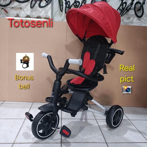 Jual SEPEDA ANAK RODA TIGA T12 BISA DI LIPAT STROLLER MODEL TERBARU ...