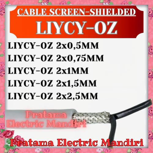 Jual CABLE SHIELDED KABEL SCREEN LIYCY-JZ 2x0,5mm 2x0.5mm 2 x 0,5mm 0 ...