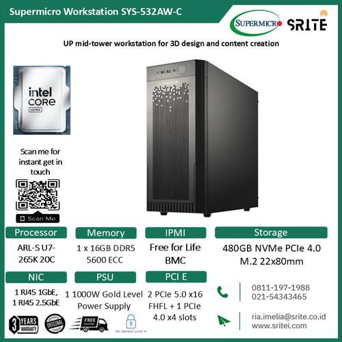 Jual Supermicro GPU Server Supermicro 4U Rackmount Tower Workstation 3D ...