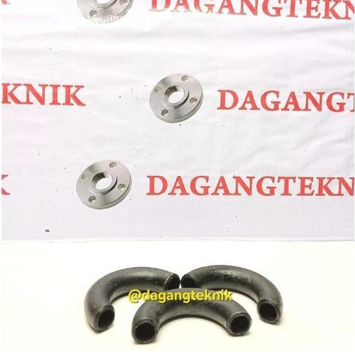 Jual ELBOW 180 DERAJAT 3 INCH CARBON STEEL CS A234 DN 80 // ELBOW 180 ...