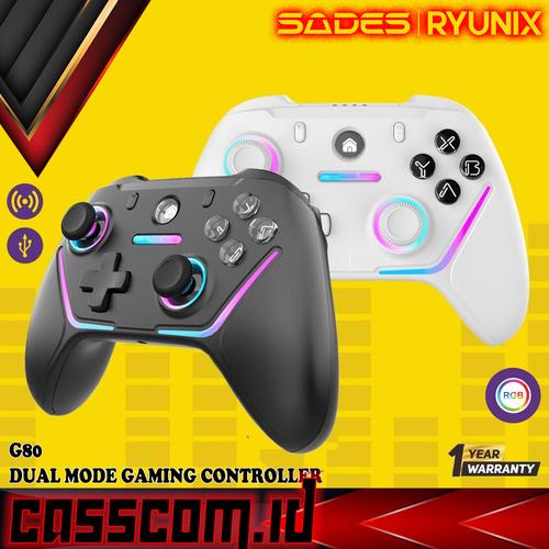 Jual Sades Ryunix G80 Gamepad Hall Effect Dual Mode Gaming Controller ...