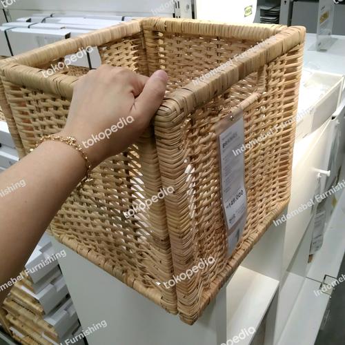 Jual Keranjang rotan besar 32 x 34 x 32 cm large rattan basket - Kota ...