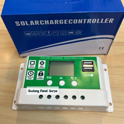 Jual Solar Charge Controller SCC PWM LCD LED Display 10A 20A 30A - 10A ...