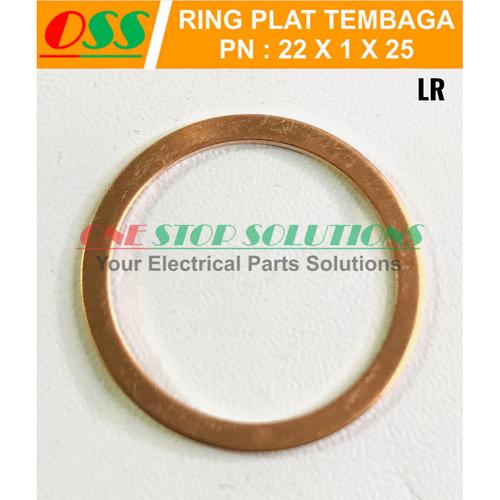 Jual RING PLAT TEMBAGA COPPER WASHER 22 X 1 X 25 MIYUKI NISSAN RF10 ...