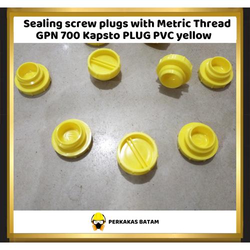 Jual Screw plug GPN 700 metric thread Kapsto PE-HD PLUG PVC yellow ...