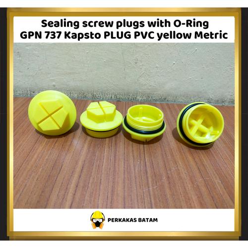 Jual Sealing screw plugs with O-Ring GPN 737 Kapsto PLUG PVC yellow ...