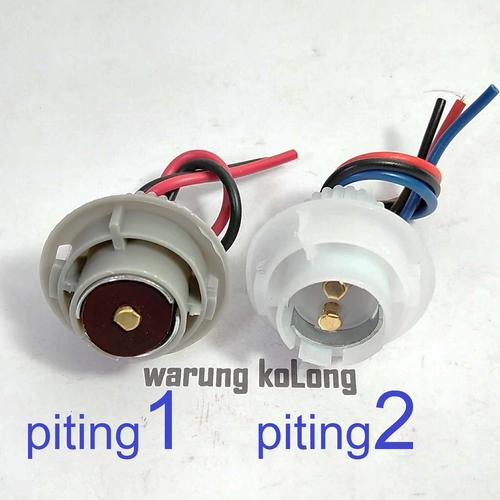 Jual Soket Lampu 1 2 Piting Plastik Kaki socket lamp rumah Rem Reting ...