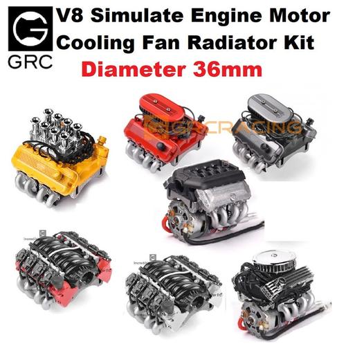 Jual GRC F76 SOHC V8 Scale Engine Kit Heat Sink Cooling Fan GRC/G164AS ...