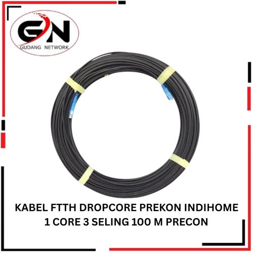 Jual KABEL FTTH DROPCORE PREKON INDIHOME 1 CORE 3 SELING 100 M PRECON ...
