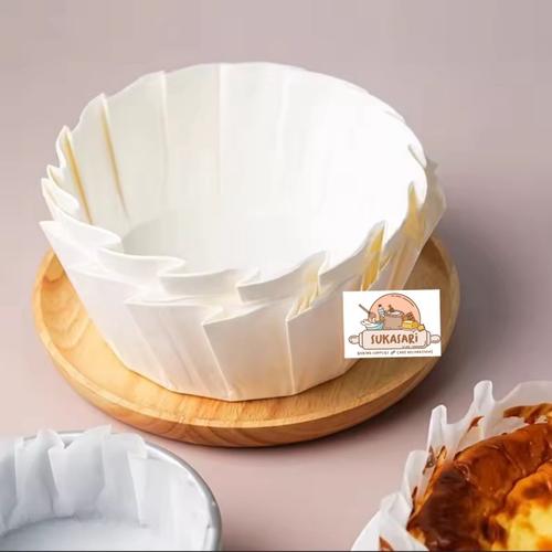 Jual Cheese Cake Paper Liner Round 50pc Cake Liner kertas kue bulat ...