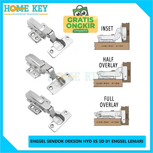 Jual Engsel Sendok Dekkson HYD ES SD 01 Engsel Lemari Kabinet Slow ...