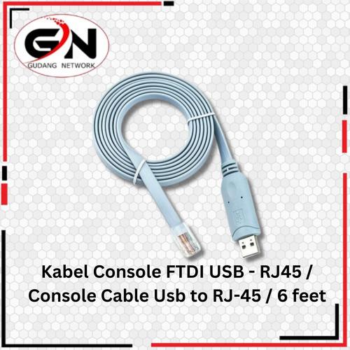 Jual Kabel Console FTDI USB - RJ45 / Console Cable Usb to RJ-45 / 6 ...