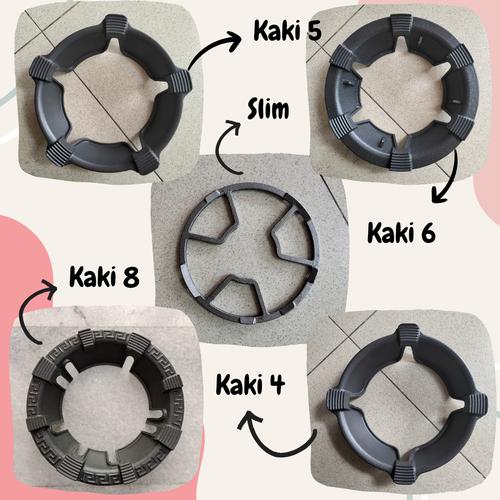 Jual Tatakan Dudukan Besi Cor Tungku Kaki 4 5 6 8 Kompor Gas Universal ...