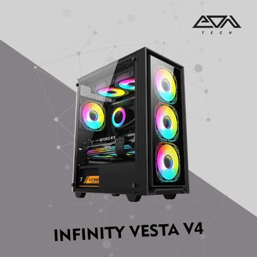 Jual Infinity Vesta V4 PC Gaming Casing Case Micro ATX Inc 3 Fan Auto ...