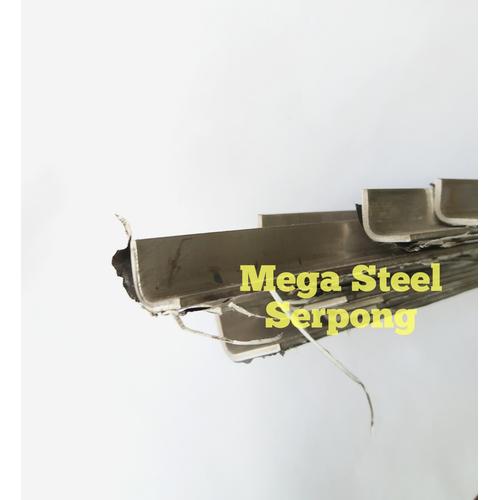 Jual List lis Siku Stainless Steel Mirror uk 1.5 x 1.5 cm Pjg 1.2 m ...