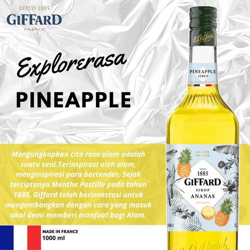 Jual Giffard syrup Pineapple flavour 1L | Sirup giffard nanas 1liter ...