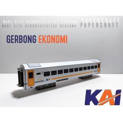 Jual 3D Papercraft Kereta Api Indonesia Lokomotif CC 201 Pola Kertas ...