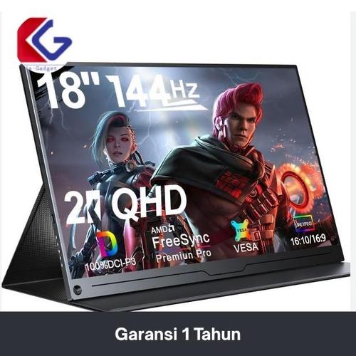Jual Portable Monitor 144Hz 18 Inch QHD 2.5k IPS 100%SRGB Free Sync ...