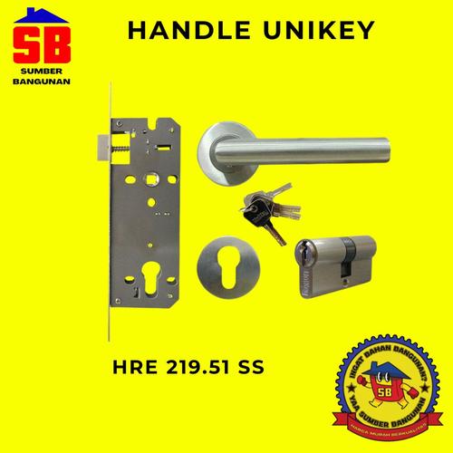 Jual UNIKEY HANDLE HRE 219.51 SS HANDLE ON ROSE HANDLE KUNCI PINTU SET ...