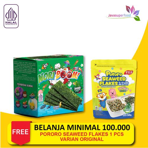 Jual NorIBoom 1 DUS ISI 60pcs / Nori Sachet Seaweed Snack 3g Halal ...